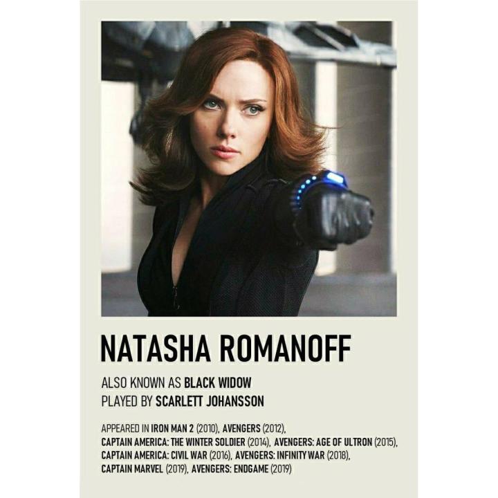 Black Widow Natasha Romanoff The Avengers by the Marvel MCU 2.0 ...