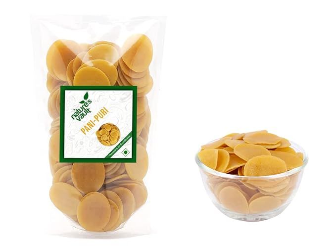Nature's Vault Pani Puri Papad | Ready to Fry Dry Golgappa Puchka ...
