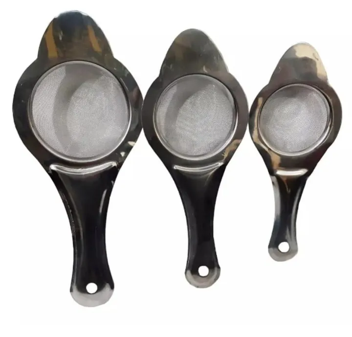 Pack of 3 Pcs - High Quality Stainless Steel Tea Stainer Set strainer ...