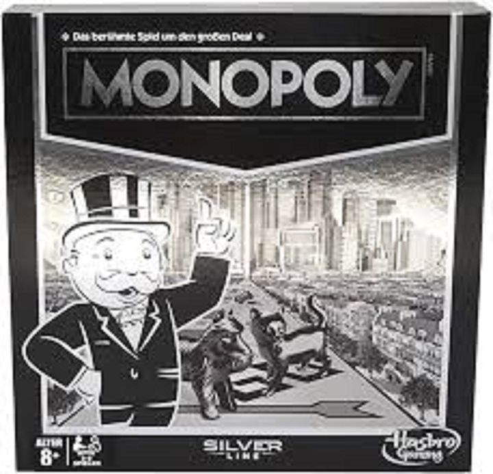Hasbro Monopoly Silver Line C3546 Board Game for 2-6 Players | Daraz.pk
