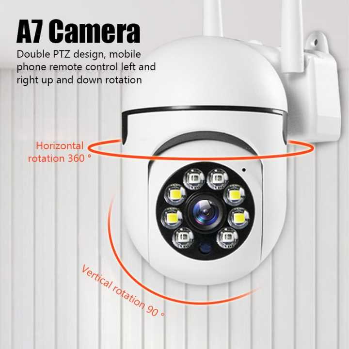 WiFi IP Camera Surveillance Camera Color Night Vision Security CCTV ...