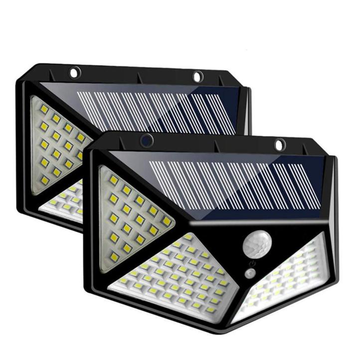 100 LED Solar Light IPR Motion Sensor BK-100 Wall Light Outdoor ...