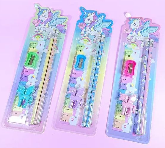 Unicorn Mini Stationery Set - 5 pcs Stationery Gift Set for School ...