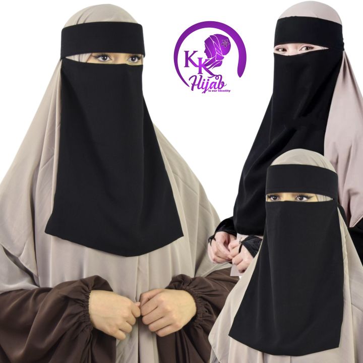 KK Hijab | Niqab patti-saudi niqab-half niqab-best hijab-forhead niqab-naqab patti-chiffon niqab ...