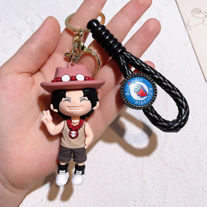 One Piece Keychains Anime Monkey D. Luffy Tony Chopper Roronoa Zoro ...