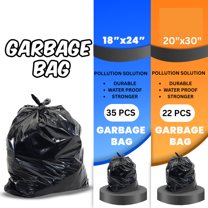 Garbage Bags - 100 Pieces 13 Gallon Clear Strong Extra Thick Home ...