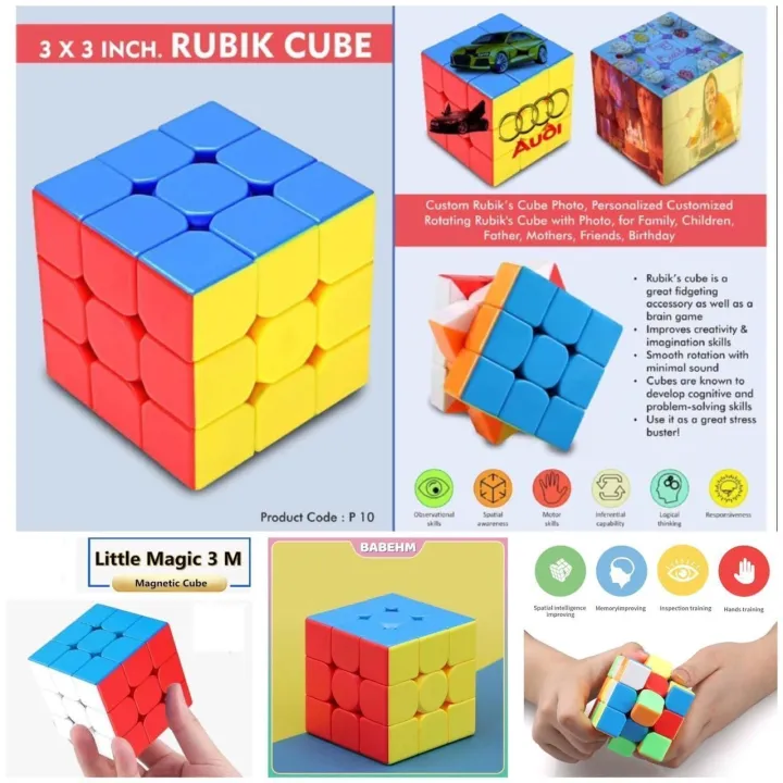 Rubik Cube Stickerless Qiyi Warrior Rubiks Cube Magic Speed Cube Puzzle ...