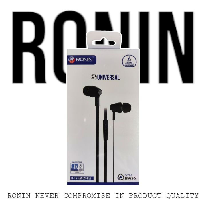 Ronin R-15 Bass Handsfree Original R15 Handsfree | Daraz.pk
