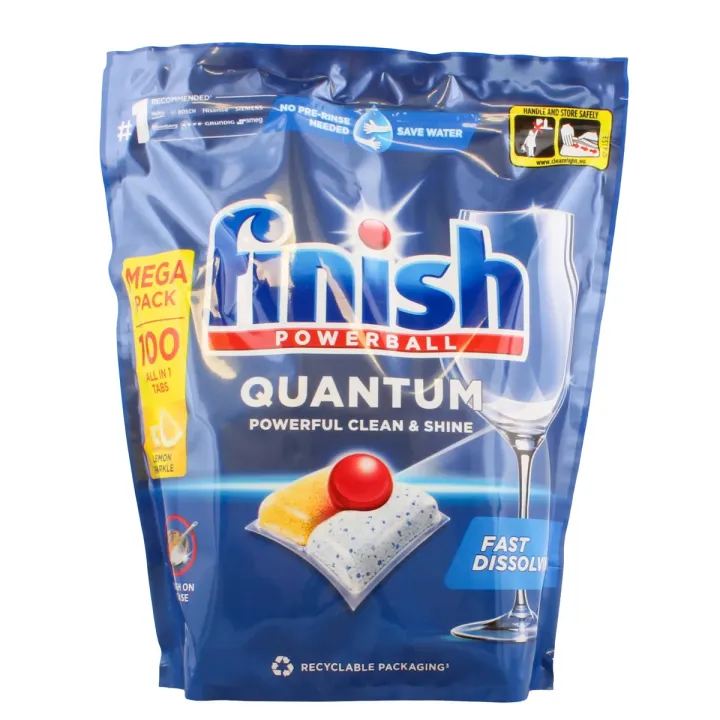 Finish Powerball Dishwasher Tablets AIO – Quantum 100 Tabs | Ultimate ...