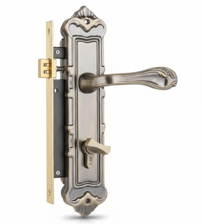 Luxury Classic & Antique Door Handle Set | Antique Brass AB Finish ...