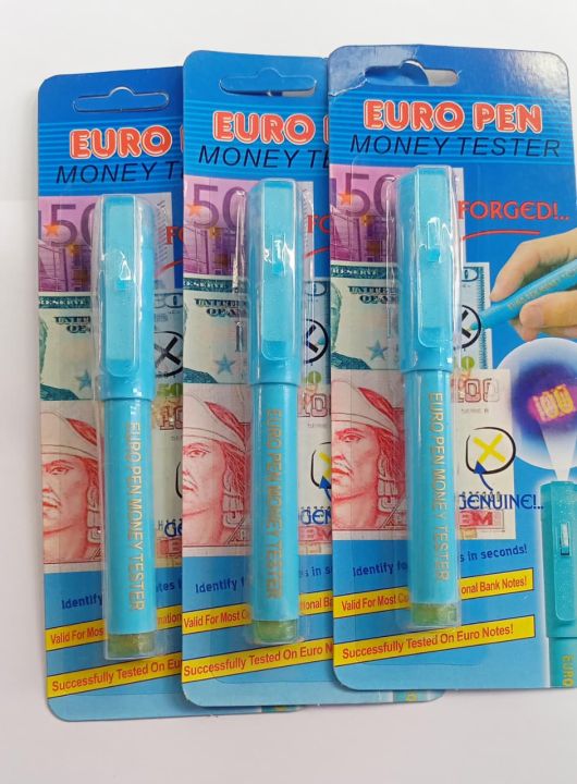 2 In 1 Note Checking Pen With UV Light Bank Note Tester Pen Money ...