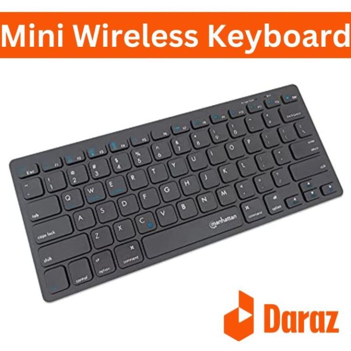 Small Slim Bluetooth Wireless Keyboard - Compatible with Tablet,, Mac ...