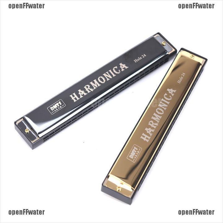 [YOPF4] 24 Hole Key Of C Play Harmonica Tremolo Harmonica Mouth Organ ...