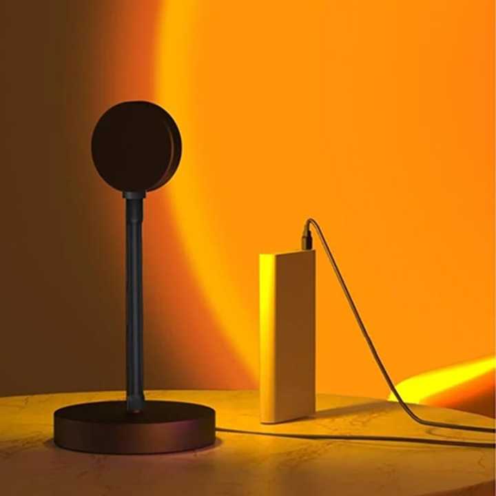 Remote Control RGB Sunset Lamp Projector 16 Colors Changing RGB ...