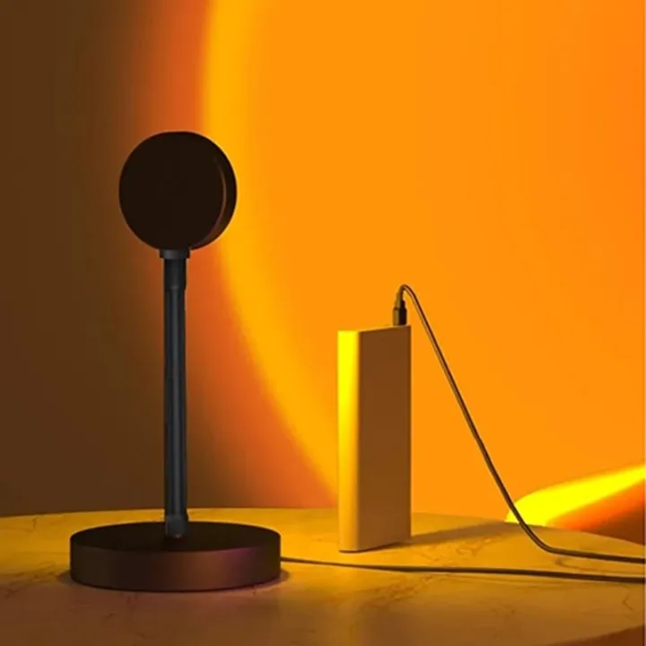 Remote Control RGB Sunset Lamp Projector 16 Colors Changing RGB ...