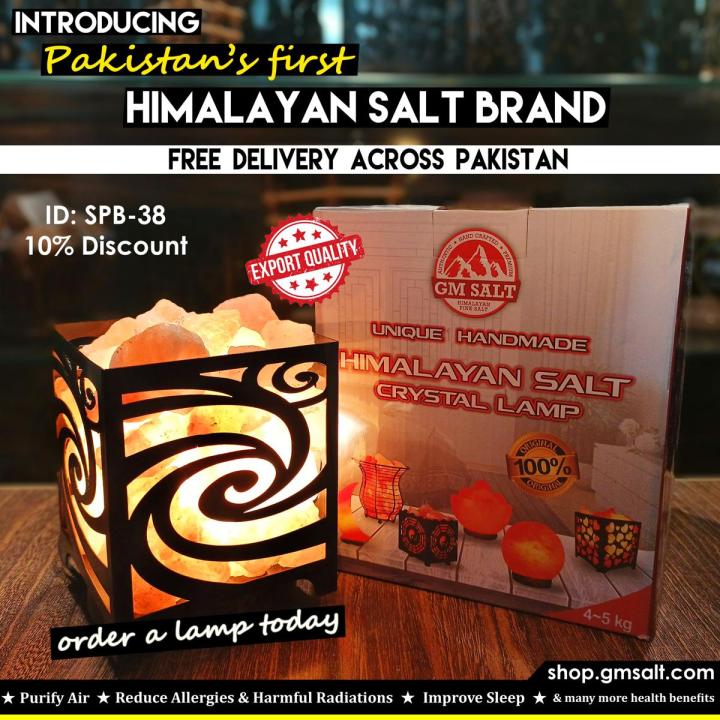 Pink Himalayan Rock Salt Lamp SPB-38 │ GM SALT │ Home Décor │Bedside Lamp │ Decoration for Side ...
