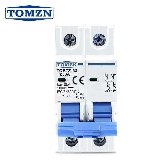 Original Tomzn 32A & 32A 2Pole DC Circuit Breaker 1000V For Solar ...