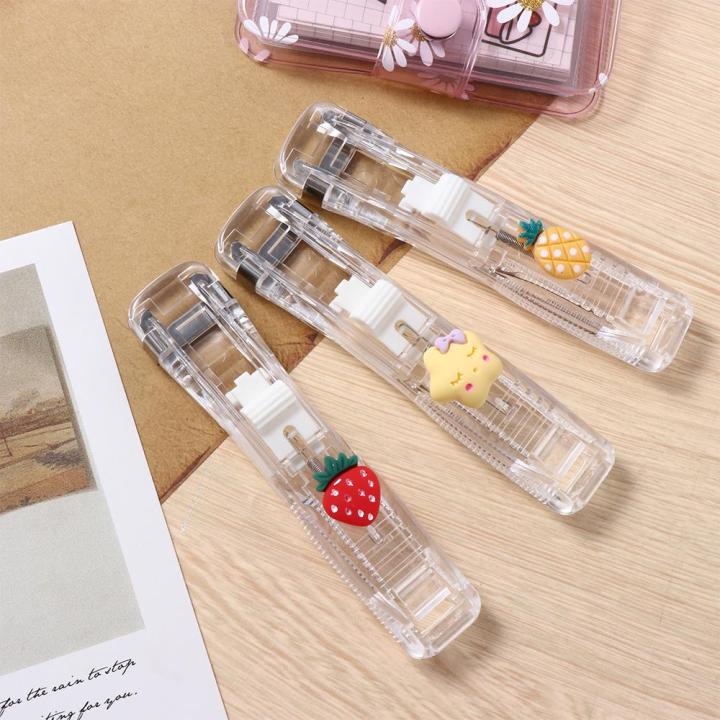 Transparent Colorful Paper Clips Office Supplies Desktop Supplies Push ...