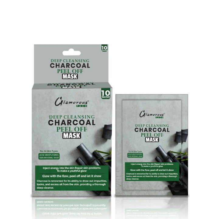Glamorous Face Deep Cleansing Charcoal Peel Off Mask | Daraz.pk