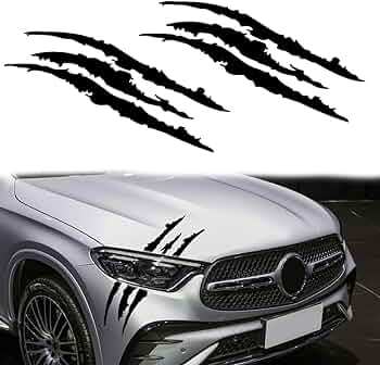 Claw Scratch Sticker For Cars Waterproof Sticker For Front Bumper And ...