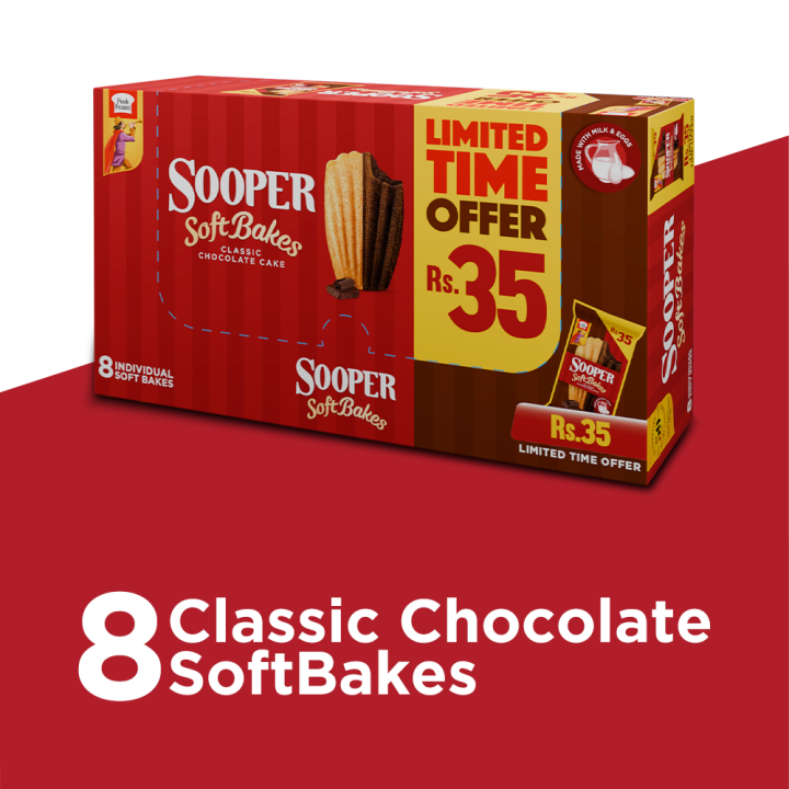 Sooper Soft Bakes Classic Chocolate - Box of 8 | Daraz.pk