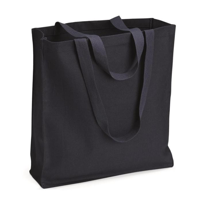 Vagile SUPER HEAVY WEIGHT SHOULDER TOTE SHOPPING CANVAS BAGS 4" BOTTOM ...