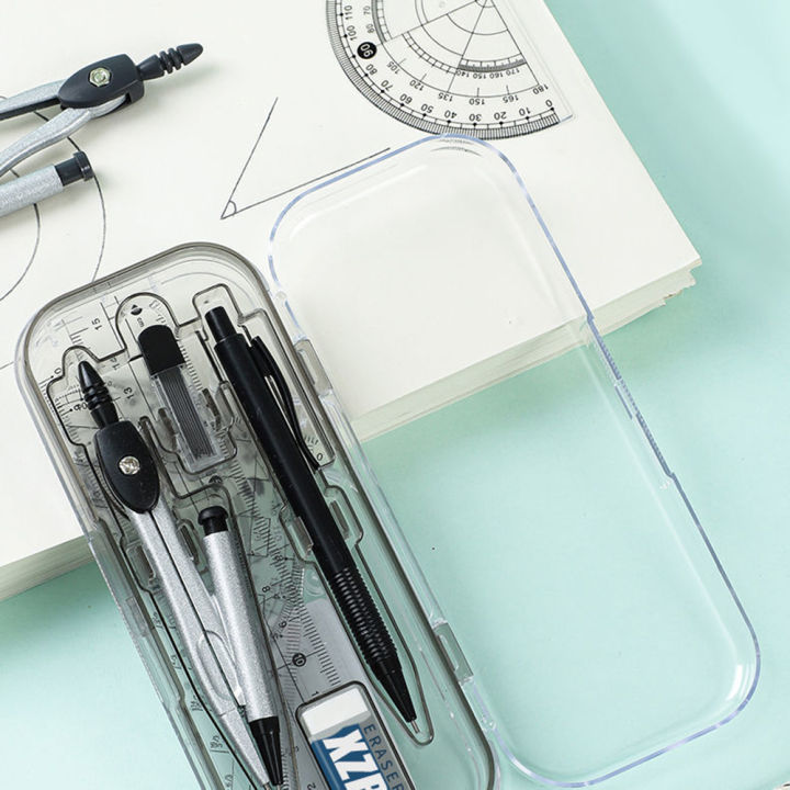 Math Set Versatile Portable Metal Maths Geometry Set Multi-functional ...