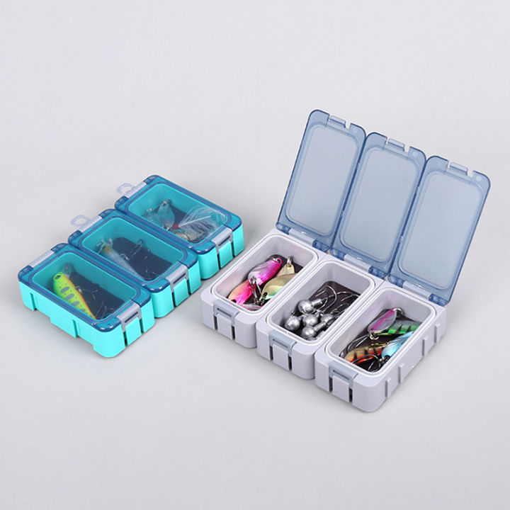 New Luminous Mini Fishing Accessory Boxes Fish Hooks Artificial Bait ...