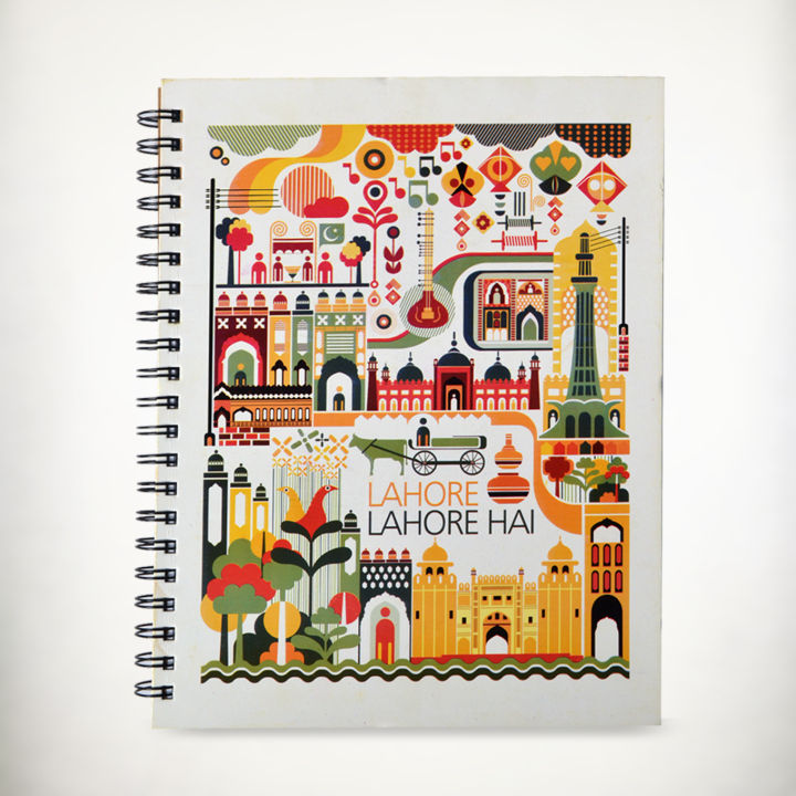 Spiral Notebook A4 Lahore Lahore Hai by PAPERWORK | Daraz.pk
