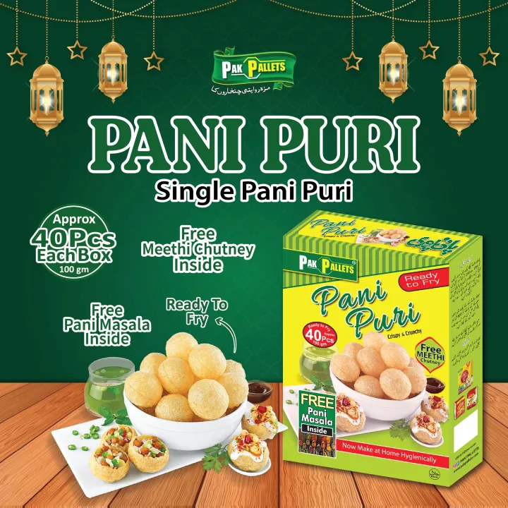 Pani Puri, Ready to fry Pani Puri, Spicy Gol Gappay, Homemade pani ...