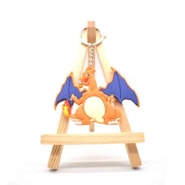 Anime Pokemon Action Figure Pikachu Charizard Mewtwo Keychain Pokemon ...