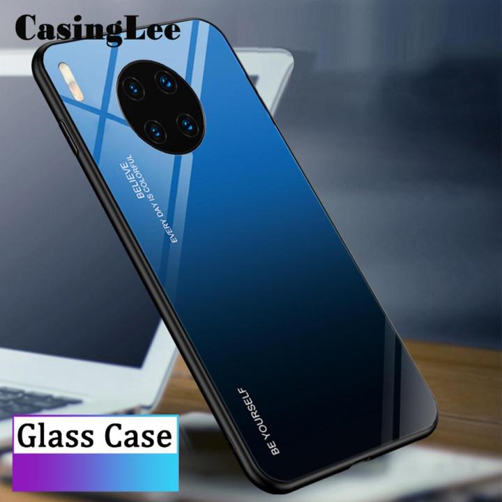 Casinglee For Honor 50 Lite case Gradient Tempered Glass Protector Back ...