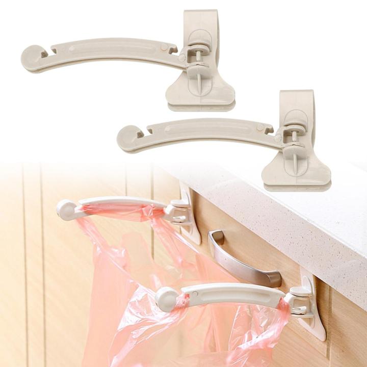 2 Pcs/Pack Plastic Trash Hanger Racks For Storage Bag Garbage Bags ...