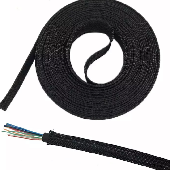 4mm-35mm black snakeskin mesh sleeve wire protective cover pet ...