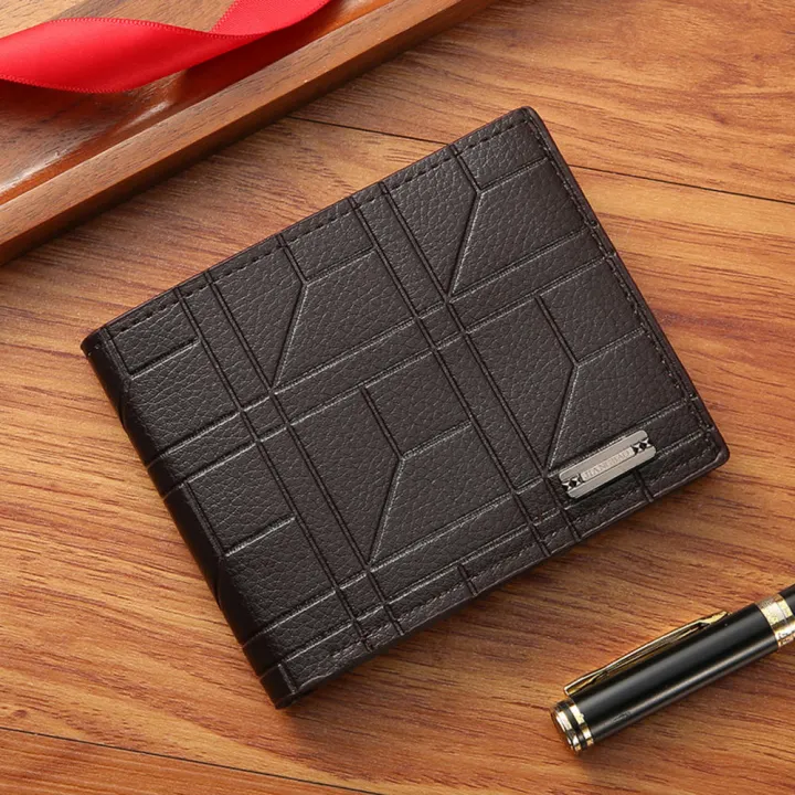 Men'S Wallet Multi Card Wallet Youth Fashion Wallet Horizontal Leather ...