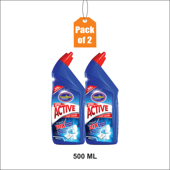 GoodBye Ultra Active Toilet Cleaner Original 500ML | Pack of 2 ...