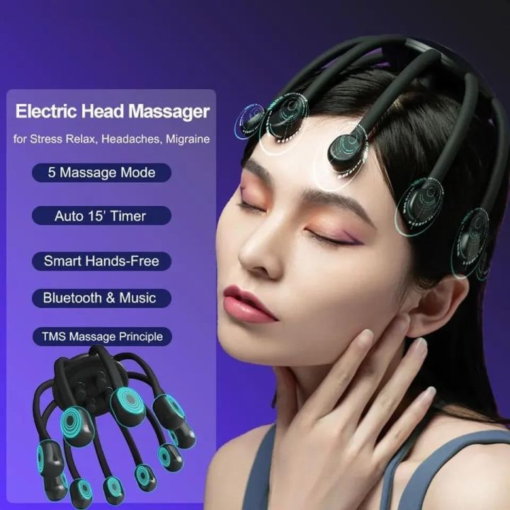 Head Massager Vibration Machine,Portable Automatic Electric ...
