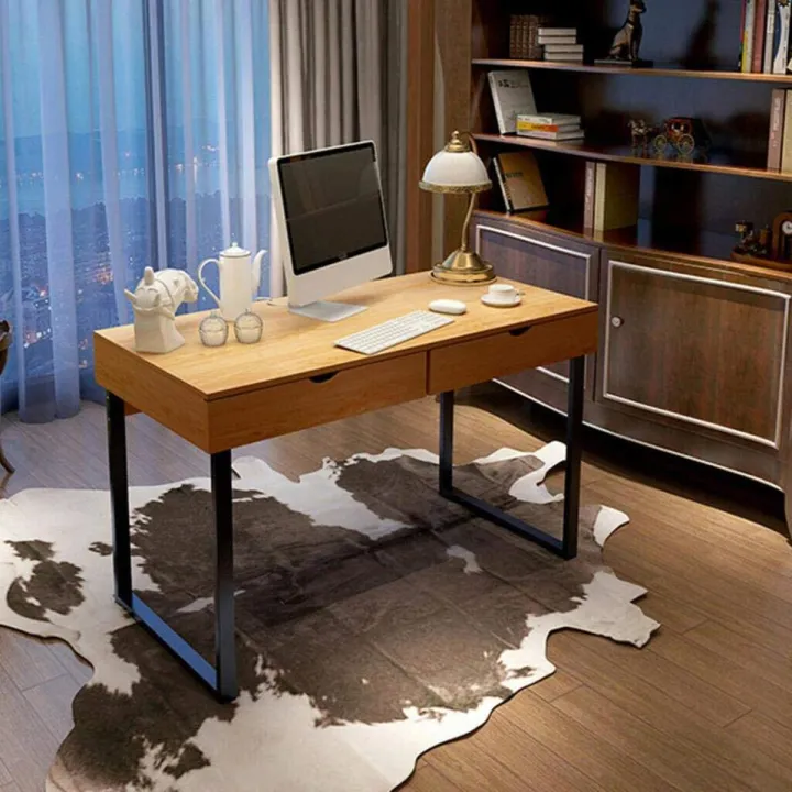 Home Desk Modern Desktop Computer Desk Gaming PC Laptop Desk Work Table ...