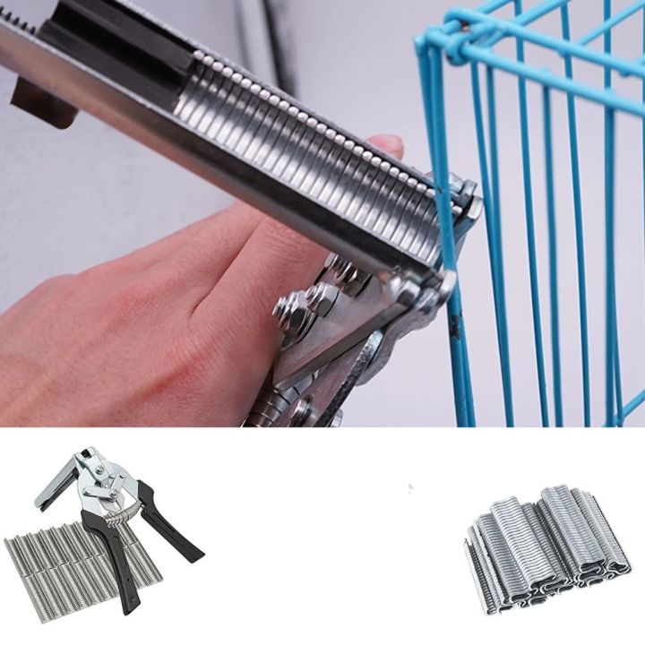 Multi-function 600pcs M Clips Animal Cage Hog Ring Pliers Chicken Mesh ...