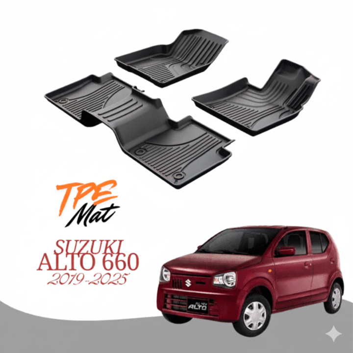 Suzuki Alto 660 2019-2025 TPR Car Floor Mats – Premium Interior ...
