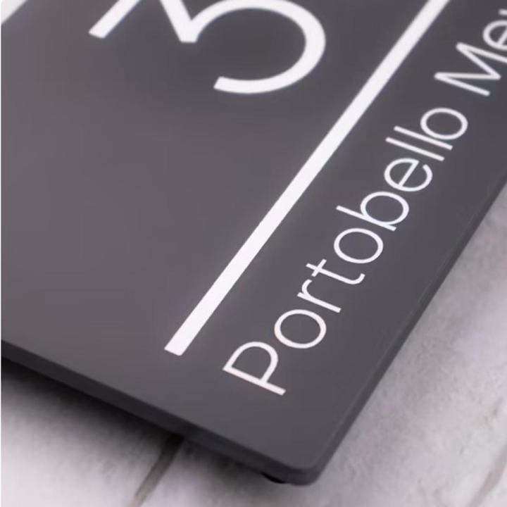 House Name Plate Acrylic Customized Address Plate 3D HOUSE /HOME Plate ...