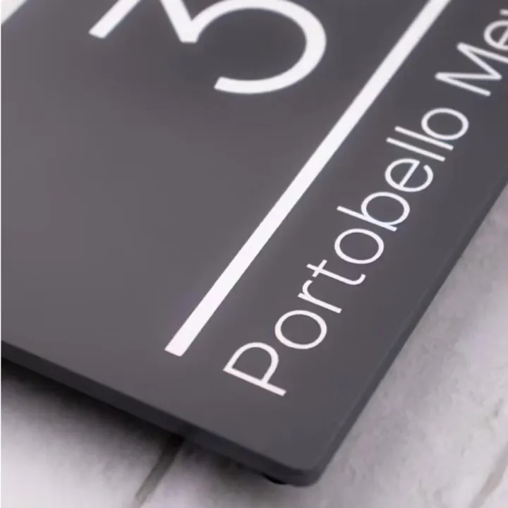 House Name Plate Acrylic Customized Address Plate 3D HOUSE /HOME Plate ...