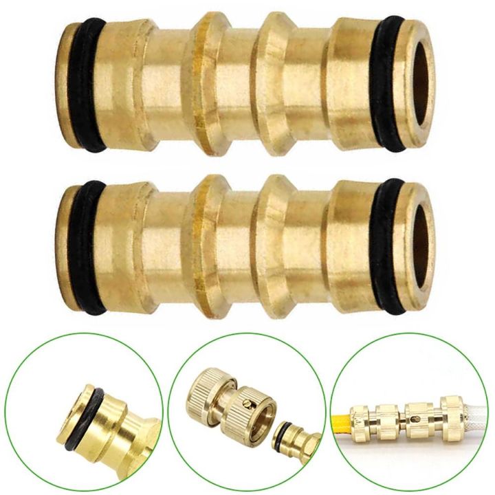 1/2Pcs Durable Watering Hose Connector 2 Ways Brass Water Pipe Tap ...