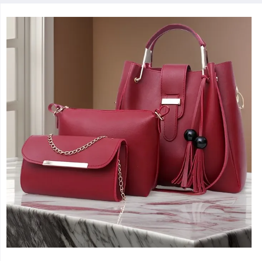 Special Collection 3-Piece Stylish Ladies Handbags Set | PU Leather ...