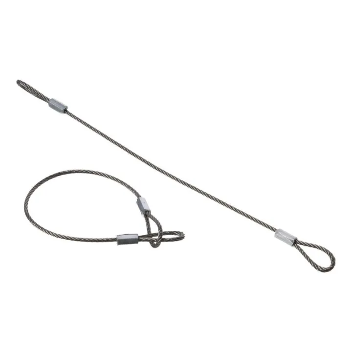 Convenient 20cmx2mm Safety Security Cable Wire Stainless Steel Sliver ...