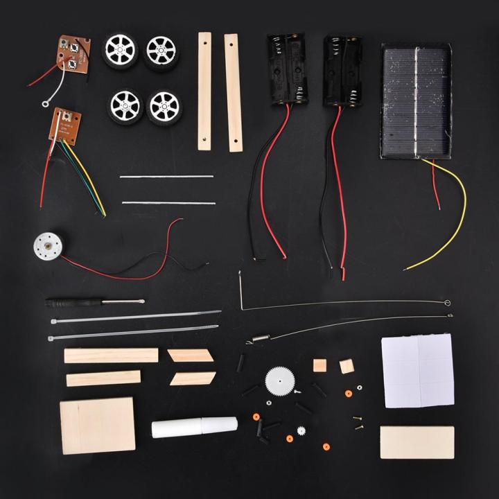 Kids Educational RC Toys DIY Assembled Solar Remote Control Car Set ...