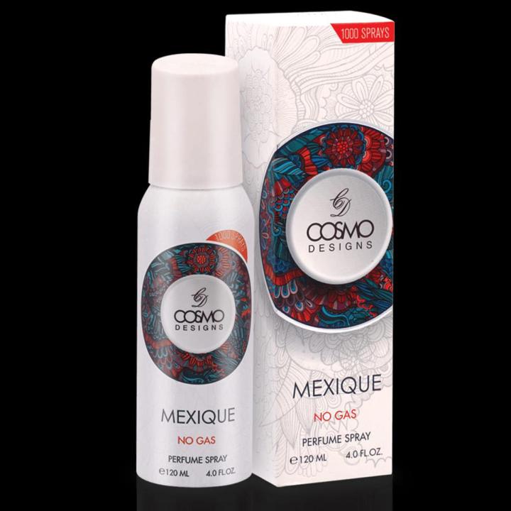 COSMO DESIGNS MEXIQUE NO GAS PERFUME DEODORANT SPRAY FOR MEN AND WOMEN ...