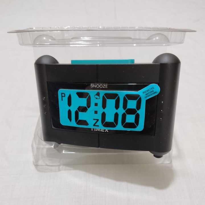 LCD Digital Display Alarm Clock - Large Snooze/Light Bar - Repeating ...