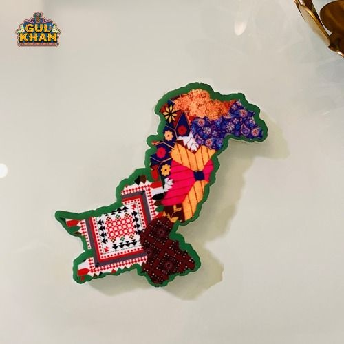Pakistan Map Acrylic Fridge Magnet By Gul Khan | Daraz.pk