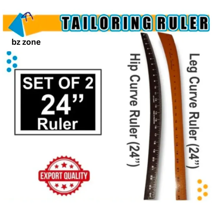 2-Pcs Set Wooden Hip Curve Scale Leg Curve Scale For Cutting T-Shirt ...